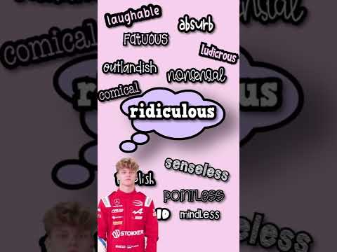 Alternative Words for Ridiculous || Diamond Education Hub