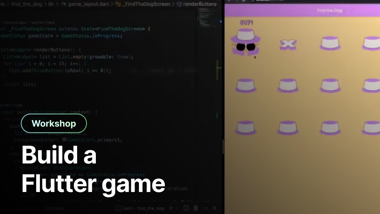 Rive Workshop: Rive + Flutter - July 14, 2022