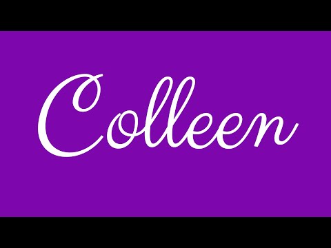 Learn how to Sign the Name Colleen Stylishly in Cursive Writing