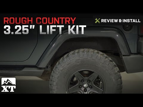 Jeep Wrangler Rough Country 3.25" Lift Kit w/ Shocks (2007-2016 JK) Review & Install
