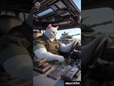 πΎWhite cats enlisted in the armyππͺ #cats #aicat #funny #shortvideo #family #army #short