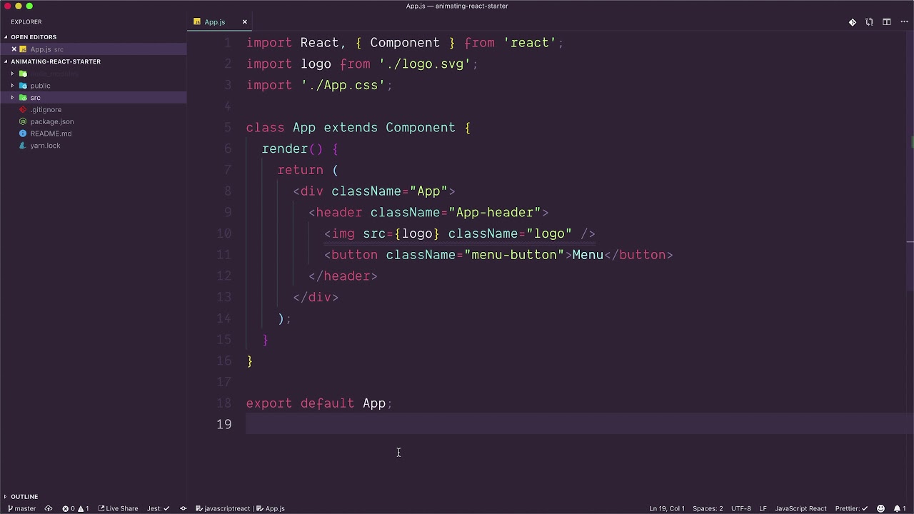 #2 Getting Started - Animating React