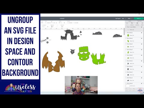 How To Work With Layers Of This Frankenstein SVG in Cricut Design Space. | The Useless Crafter