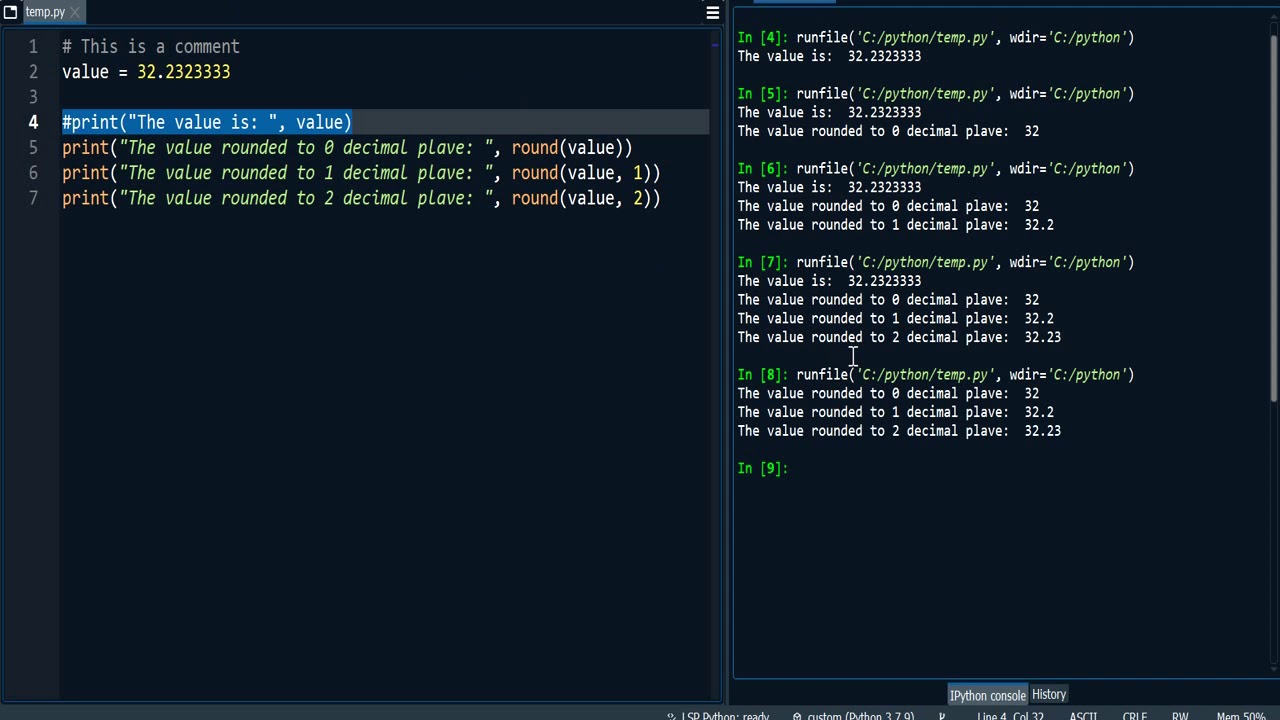 Python 15: How to write a comment in Python