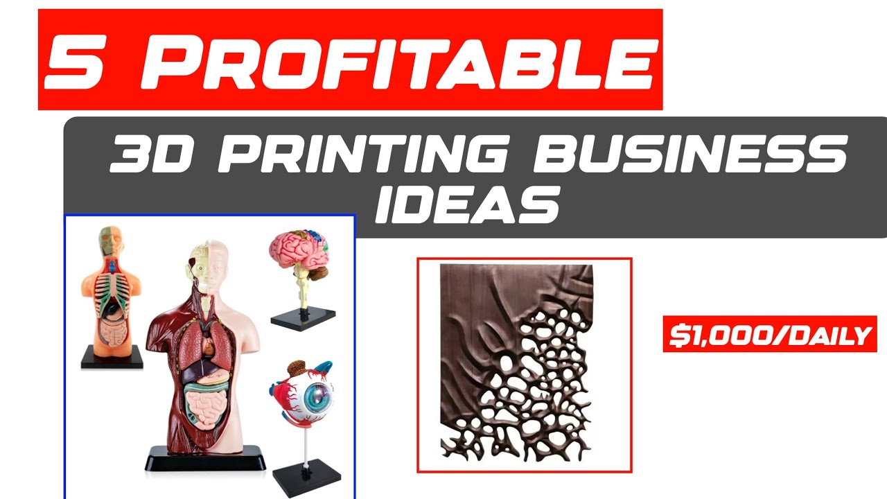5 Profitable 3D Printing Business Ideas to Start in 2025 | Make Money with a 3D Printer from Home!