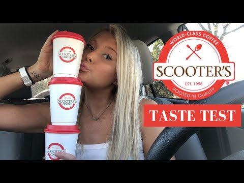 SCOOTER'S COFFEE | Fall Drink Taste Test! (maple vanilla latte, caramel apple chai & more!)