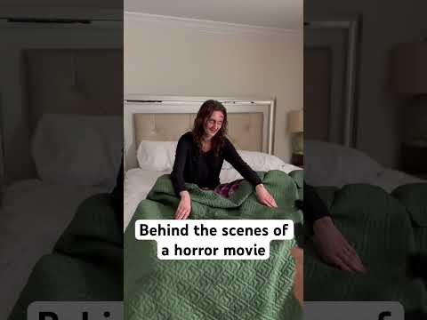 Behind the scenes of a horror movie! #filmmakersfamily #horrorfilm # ...