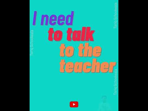 TALK verb words meaning sentence Urdu translation spoken English