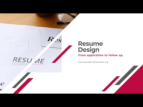 Resume Design: From Application To Follow Up