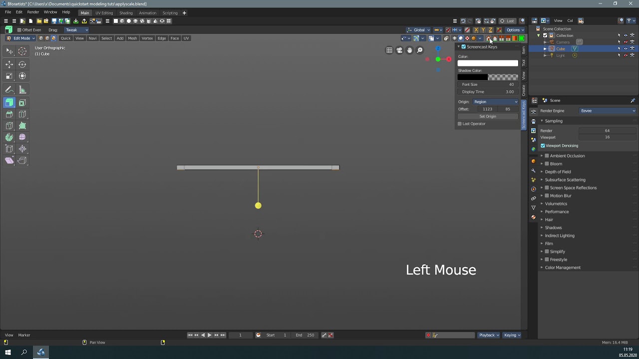 Quickstart Modeling   Extrude