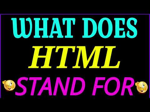 what does Html stand for | Html full form | what does Html mean | Html meaning and definition