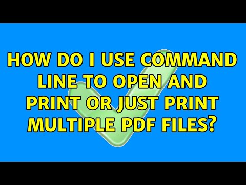 How do I use Command line to open and print or just print multiple pdf files? (2 Solutions!!)