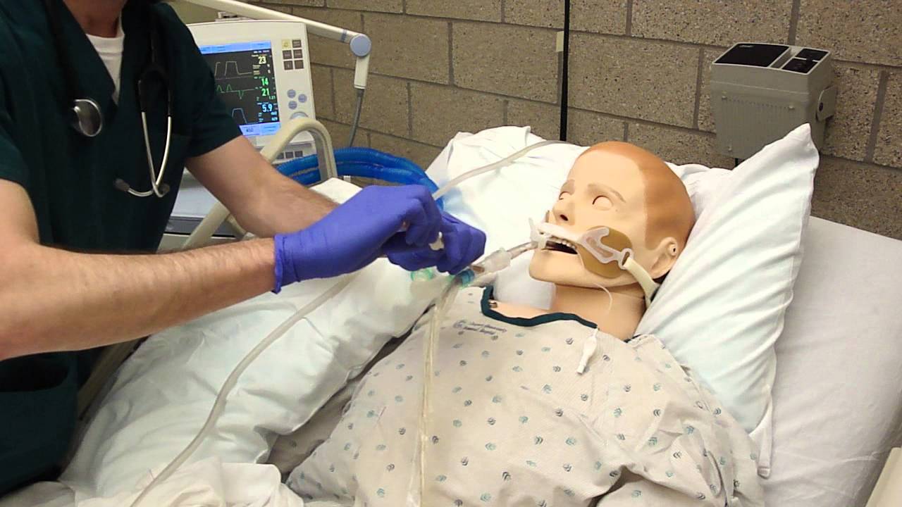 inline sterile suction incorrect technique.mp4