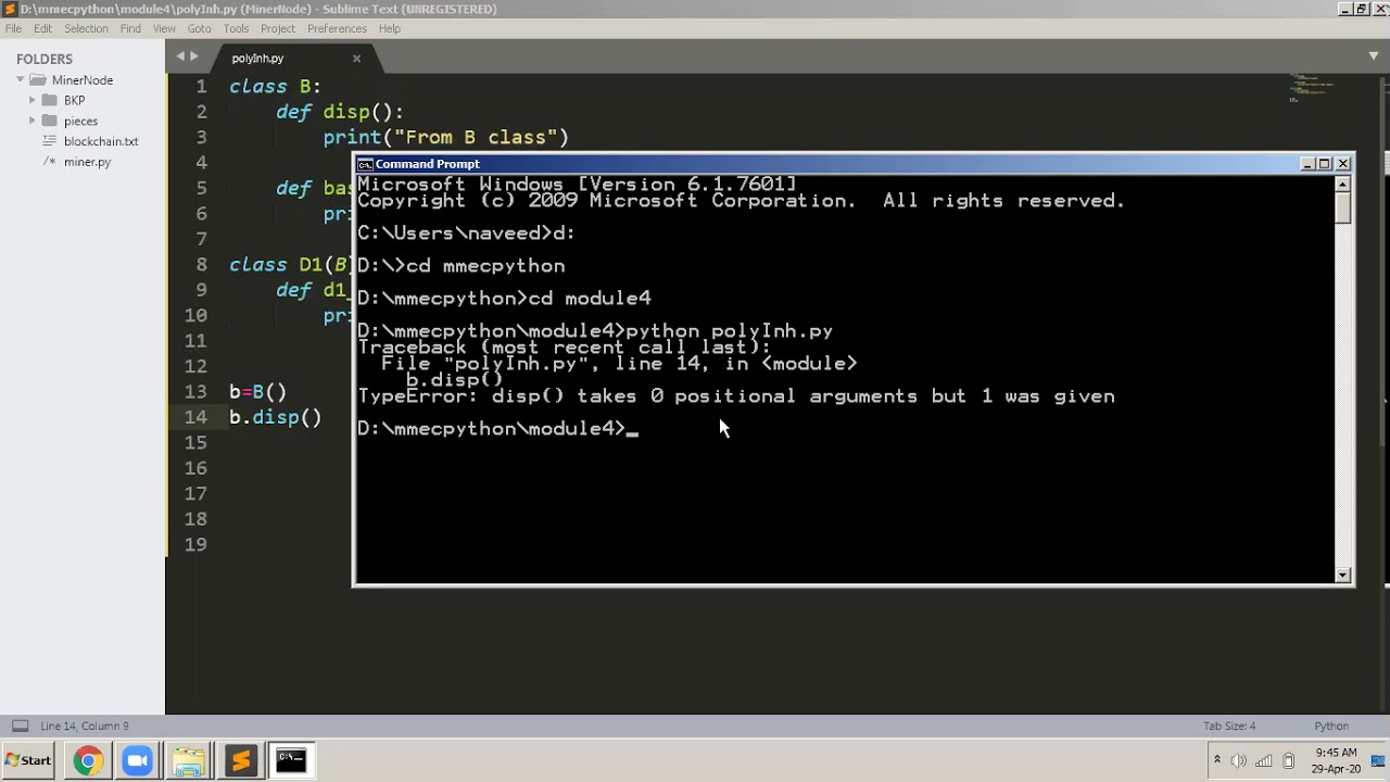 Python Application Programming - Module 4 - Polymorphism and Inheritance