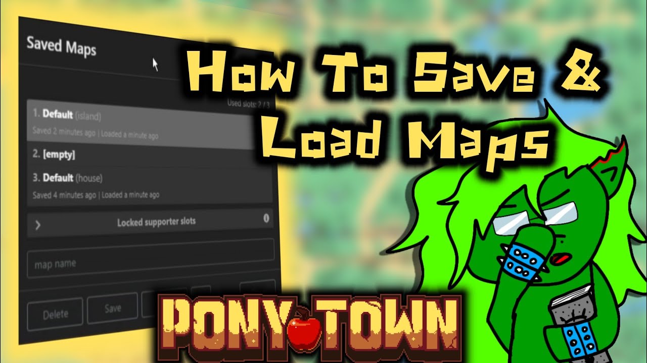 Loading & Saving Maps in Pony Town (Tutorial)