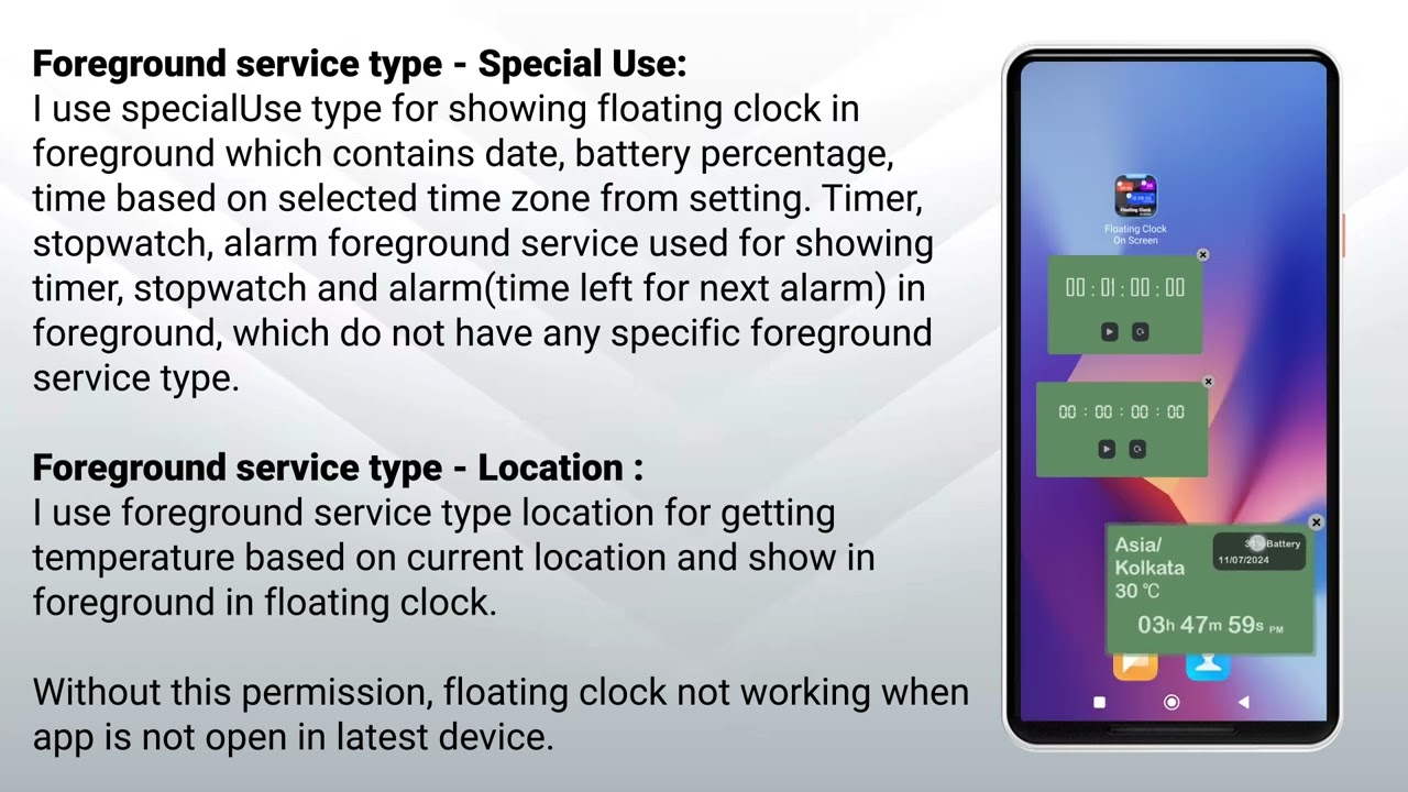 FloatingClockForegroundServicePermission