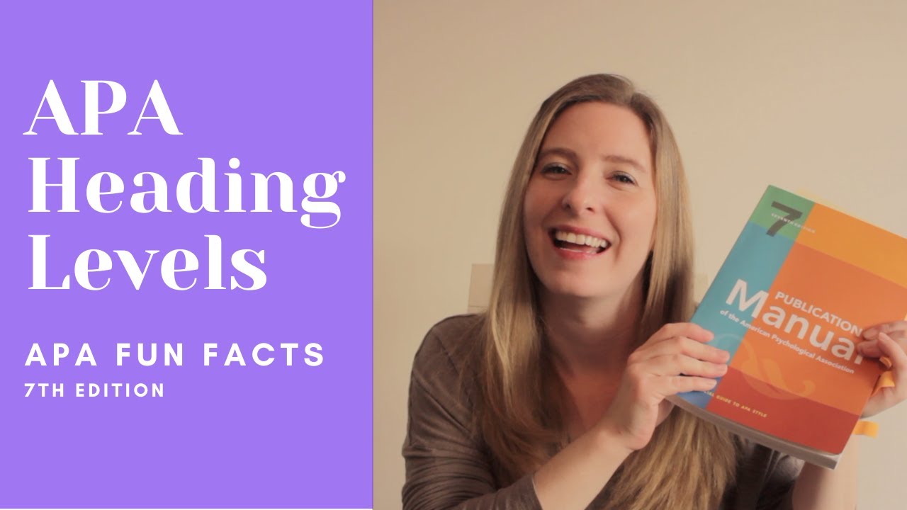 APA Fun Facts! | APA 7th Tutorial | Heading Levels