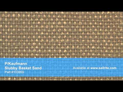 Video of P/Kaufmann Slubby Basket Sand Fabric #103959