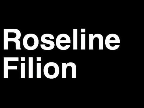 How to Pronounce Roseline Filion Canada Bronze Medal Synchronized 10m Diving London 2012 Olympics