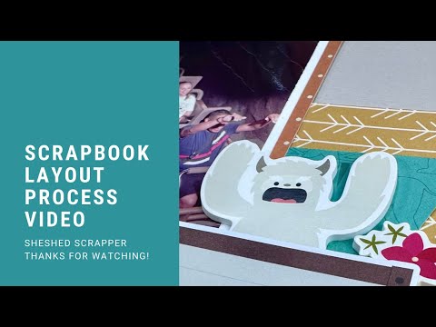 Scrapbook Layout Process Video//Say Cheese Wild//Simple Stories//Disney Layout