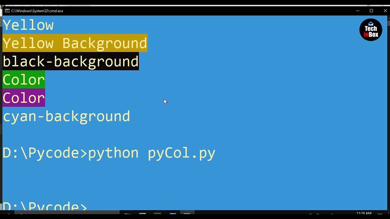 Python Color Text Print in CMD