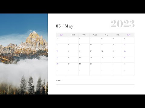 2023 Calendar PPT and Google Slides Template Free Download