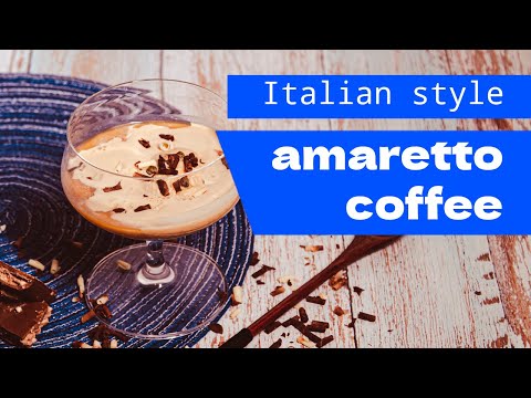 Italian style amaretto coffee