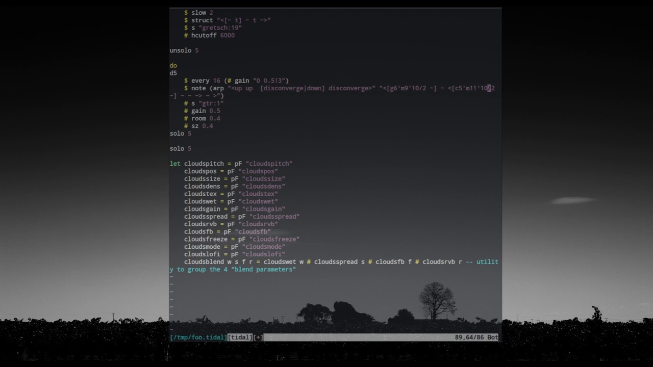 Tidalcycles Weekly Practice