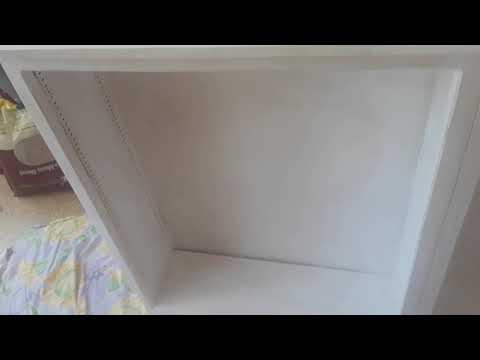 Mena's Room Work In Progress-Painting The Bookshelf