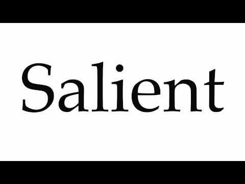 How to Pronounce Salient