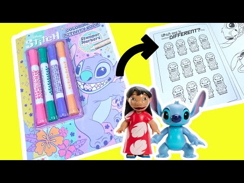 Lilo and Stitch Movie Coloring Activity Book Pages with Dolls and Stampers
