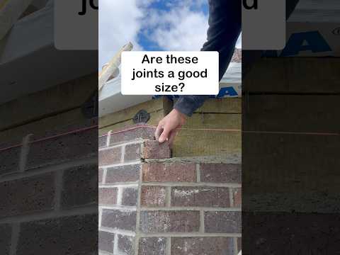 Bricklaying- Mitre Bricks #bricklayer #bricklaying #construction #satisfying #asmr #building #shorts