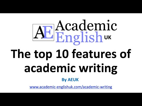 The Top 10 features of Academic Writing HD 1080p