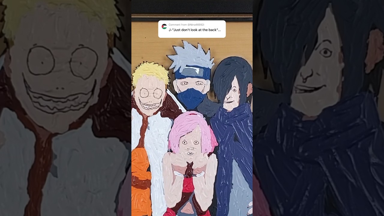 I painted Naruto team 7…