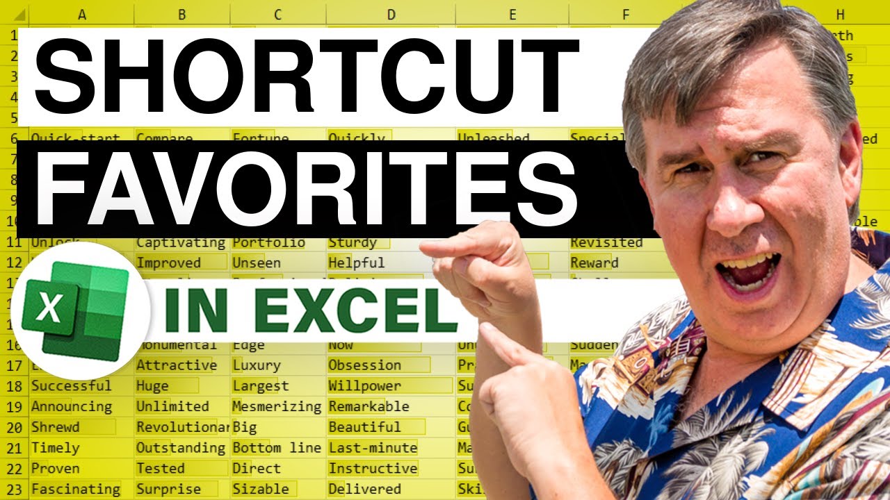 MrExcel's Learn Excel #542 - Shortcuts | MrExcel Message Board MrExcel's Learn Excel #542 - Shortcuts | MrExcel Message Board