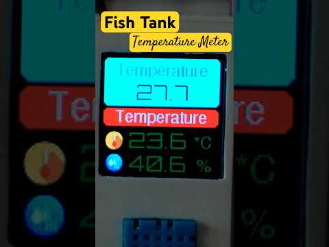 Fish Tank (Aquarium) Temperature Monitor with ESP32 & a Colour TFT Display #arduino #tftscreen