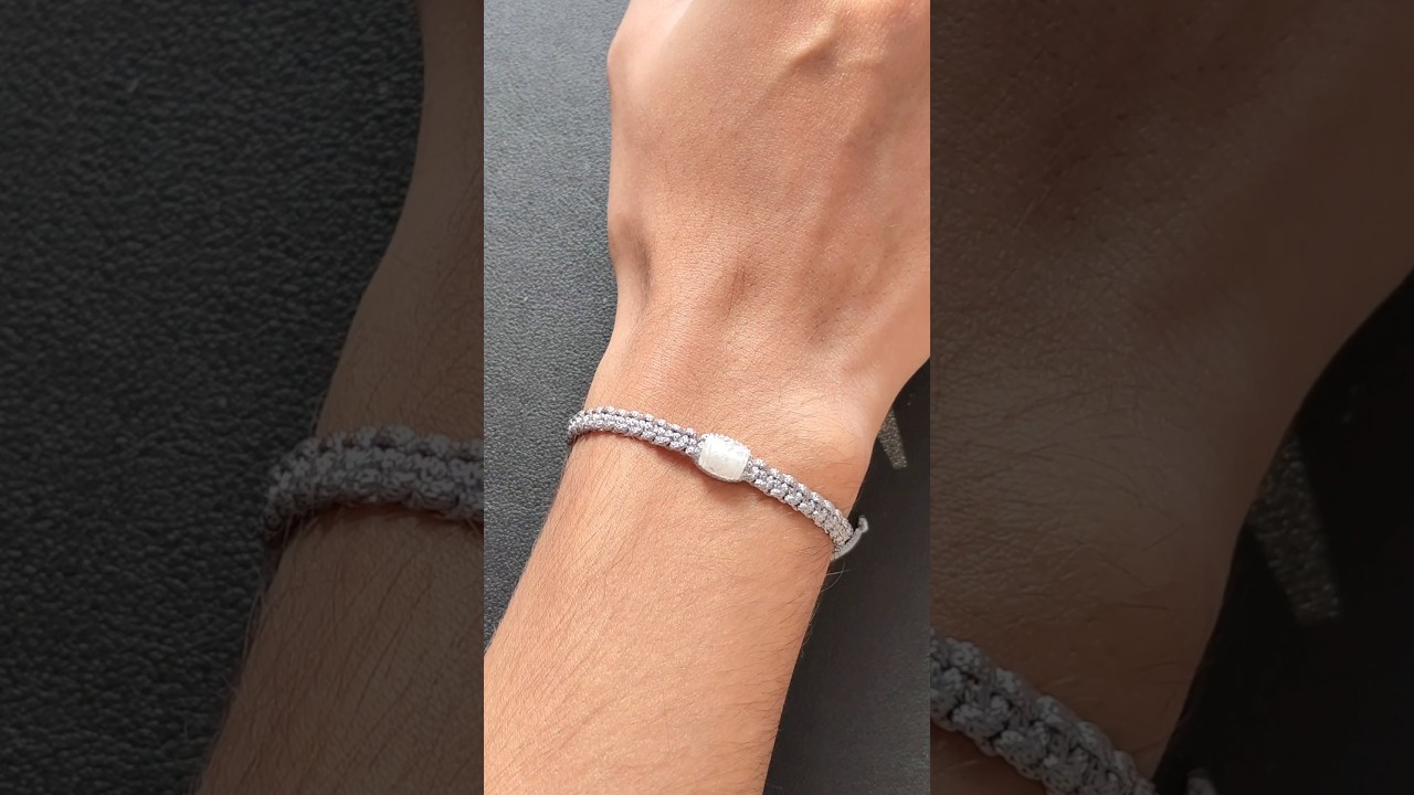 Easy & Simple Macrame Bracelet for Men. #bracelet #diy #macramebracelet #braceletformen