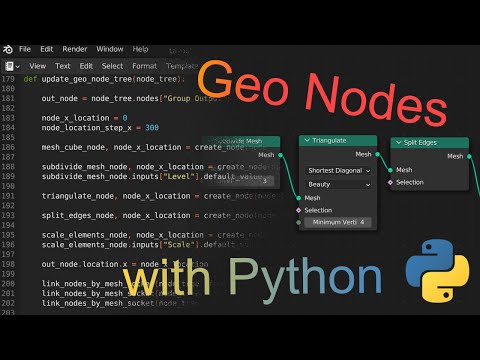 Master the Basics of Blender Python for Geo Nodes in Just One Video