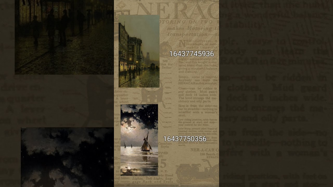 bloxburg decal codes - aesthetic vintage dark paintings #aesthetic #bloxburg #roblox #vintage