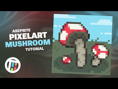 Pixel Art Mushroom Tutorial - Aseprite