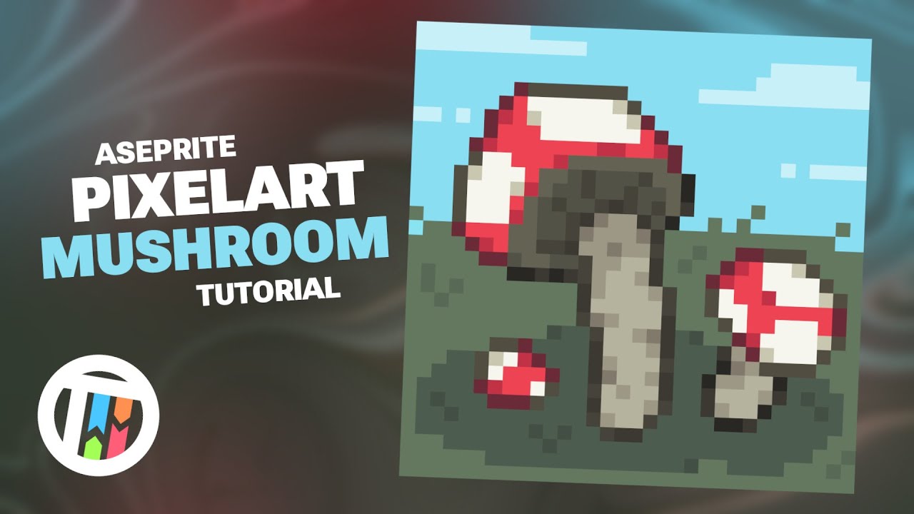 Pixel Art Mushroom Tutorial - Aseprite