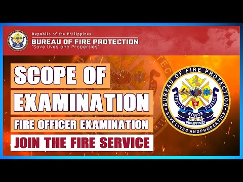 BFP PHILIPPINES SCOPE OF EXAMINATION | FIRE OFFICER EXAMINATION