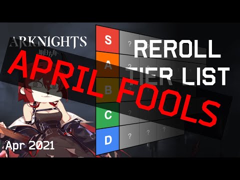 Reroll Tier List | April Fools | Arknights