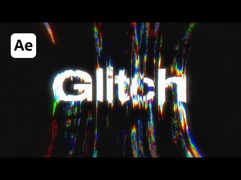 Melting Glitch Typography Tutorial | Text Animation in After Effects