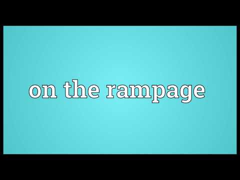 On the rampage Meaning | Wordogram