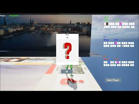 Unreal Engine 5.3 - Monopoly Hamburg with changing Board Game Images - 4th Preview - 4K