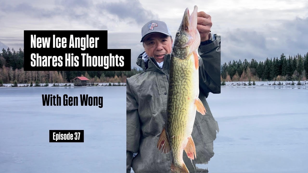 New ice fishing angler shares his thoughts.