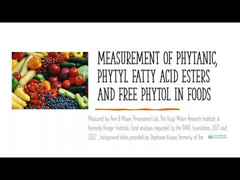 Adult Refsum Disease: Introduction to Food Testing