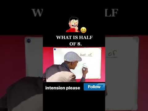 what is half of 8?