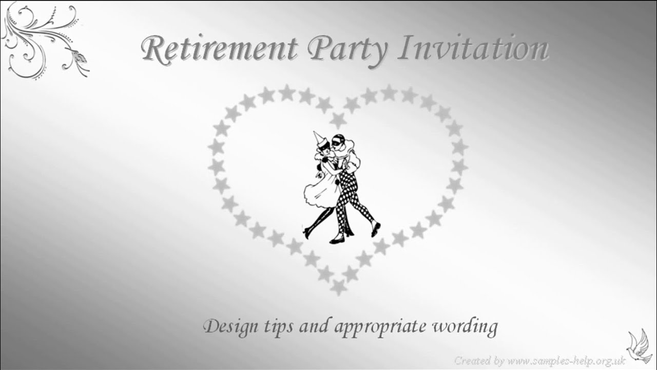 Retirement Party Invitation Wording